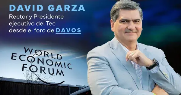 David Garza, rector del Tec, en enlace desde el foro de Davos ...